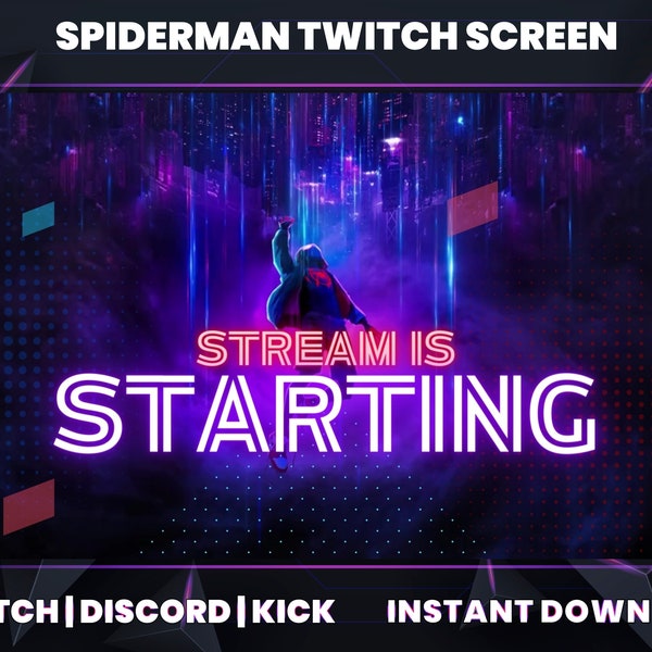 Spiderman Stream Overlay - Etsy