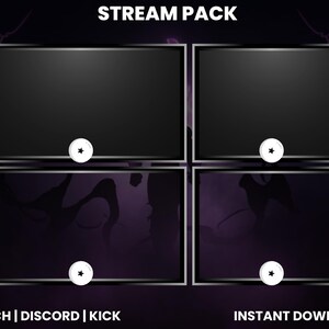 Twitch Stream Pack | Twitch Screen Overlays | Animated Webcam | Twitch ...