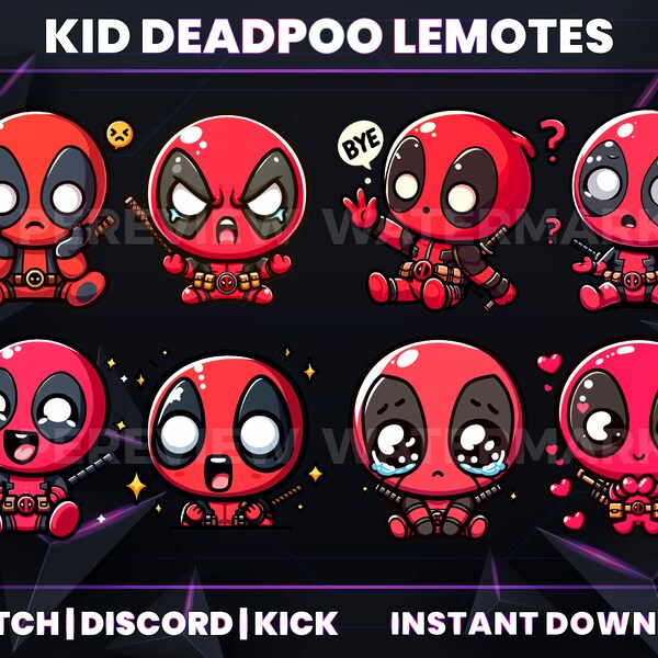 Deadpool Emote Twitch - Etsy