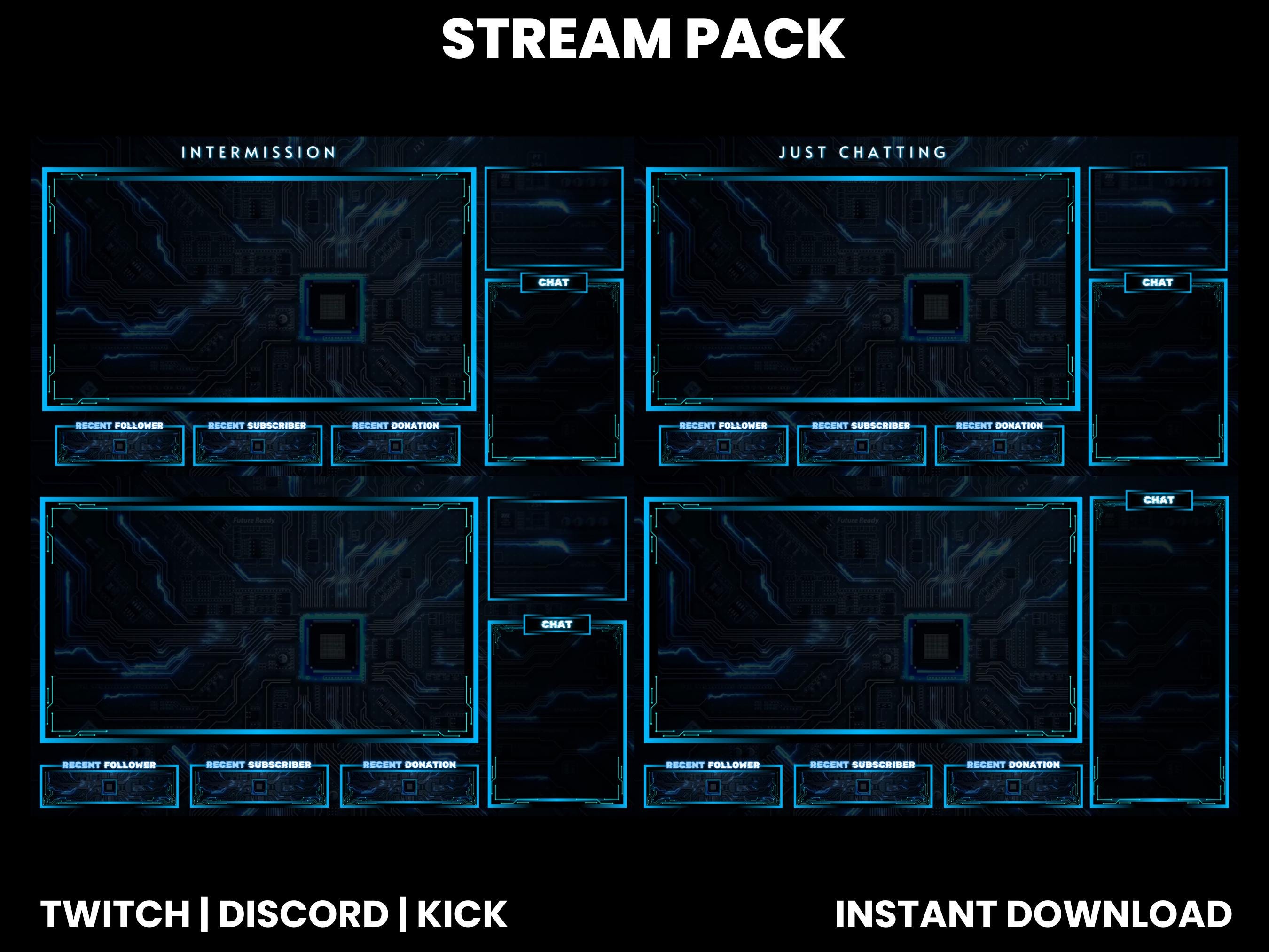 Animated Twitch Stream Pack | Circuit Technology Stream Pack | Twitch ...