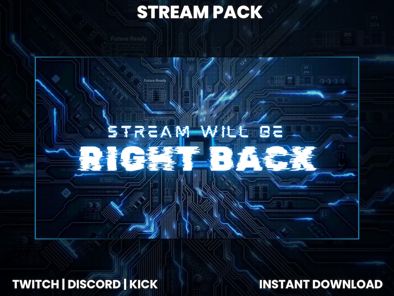 Animated Twitch Stream Pack | Circuit Technology Stream Pack | Twitch ...