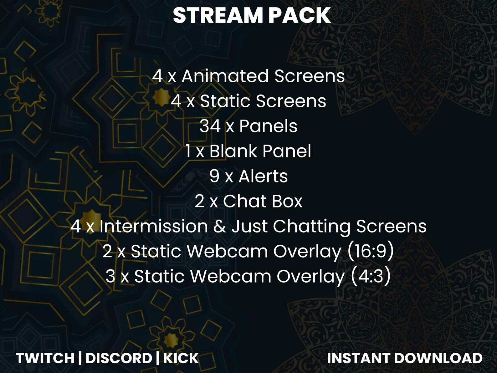 Ramadan Twitch Stream Pack | Animated Stream Pack | Happy Ramadan ...