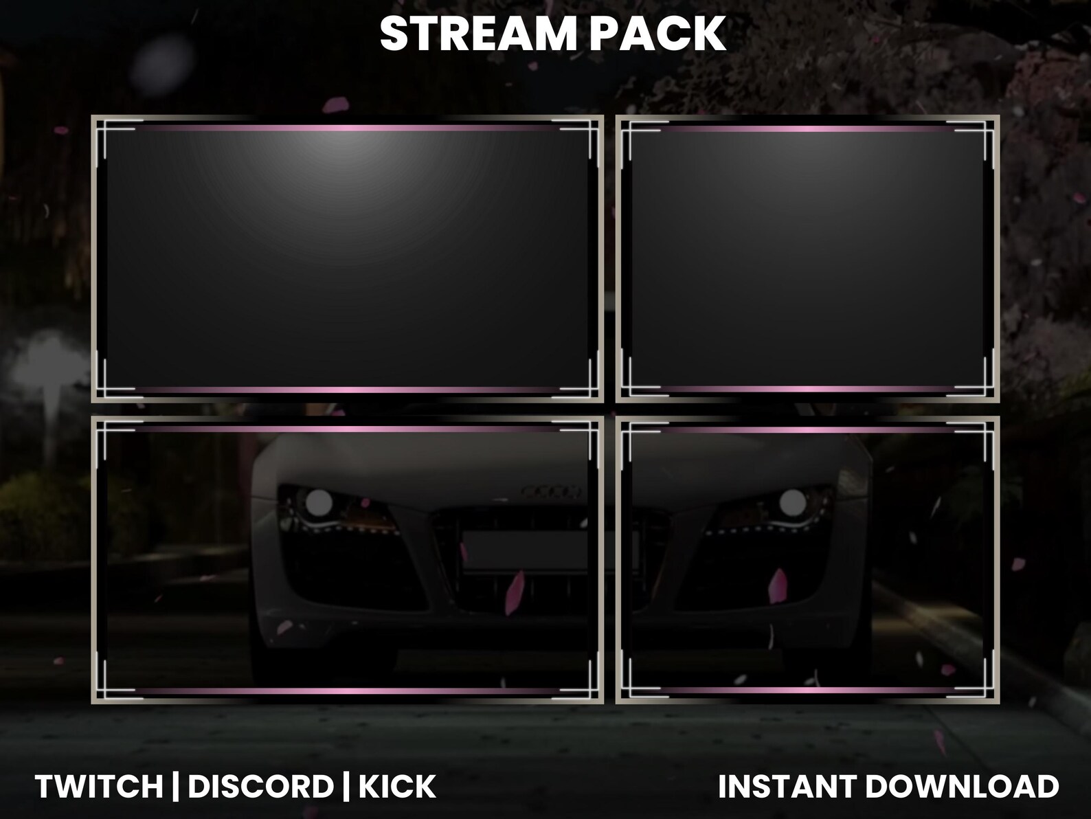 Animated Twitch Stream Pack | Twitch Screen Overlay | Webcam Overlay ...