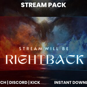 Ice & Fire Twitch Stream Pack | Twitch Screen Overlays | Animated ...