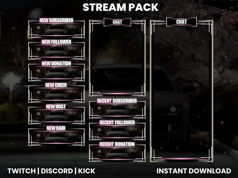 Animated Twitch Stream Pack | Twitch Screen Overlay | Webcam Overlay ...