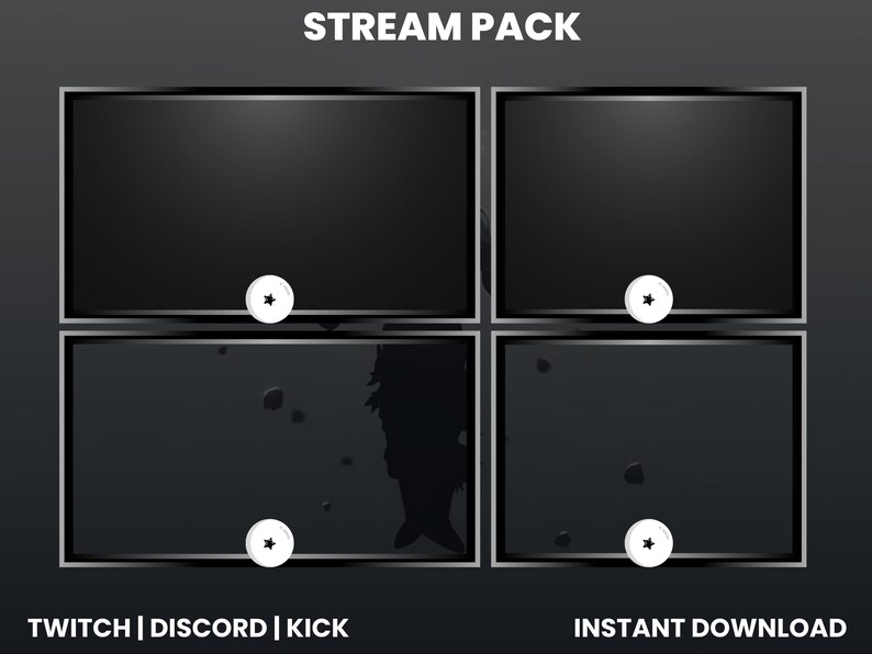 Twitch Stream Pack | Twitch Screen Overlays | Animated Webcam | Twitch ...