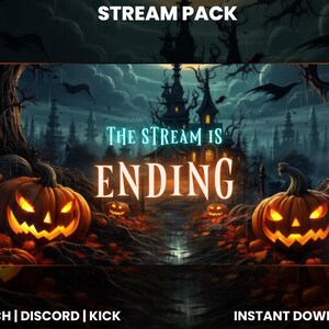 Halloween Animated Twitch Stream Pack | Spooky Stream Pack | Twitch ...