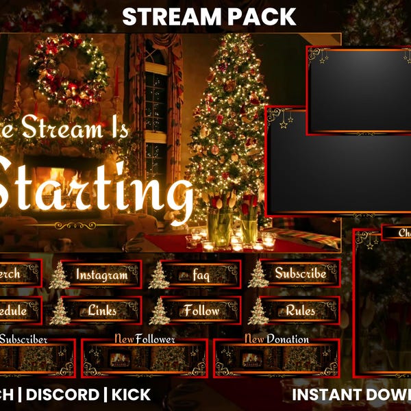 Christmas Webcam Overlay - Etsy