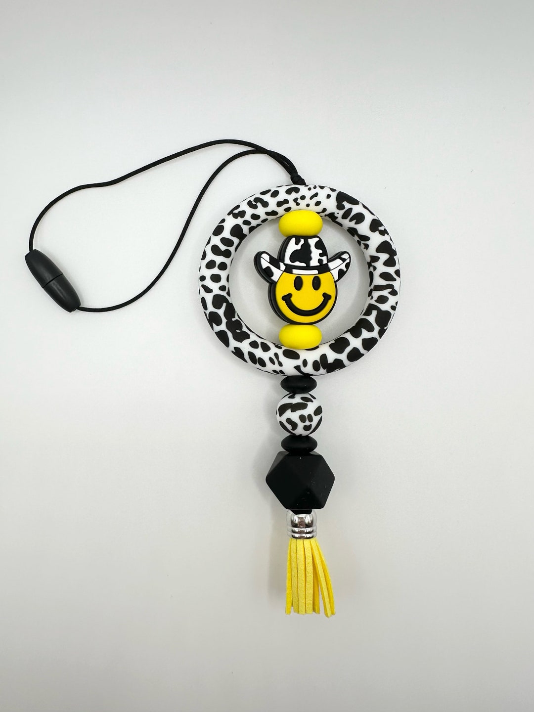 Cow Smiley Face Car Charm/silicone Beads/gifts for Her/gifts for Him ...