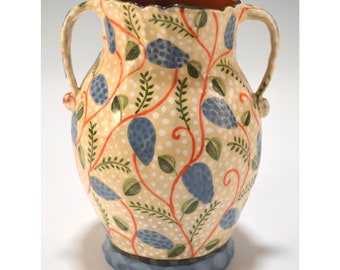 Short Wide Vase - Etsy