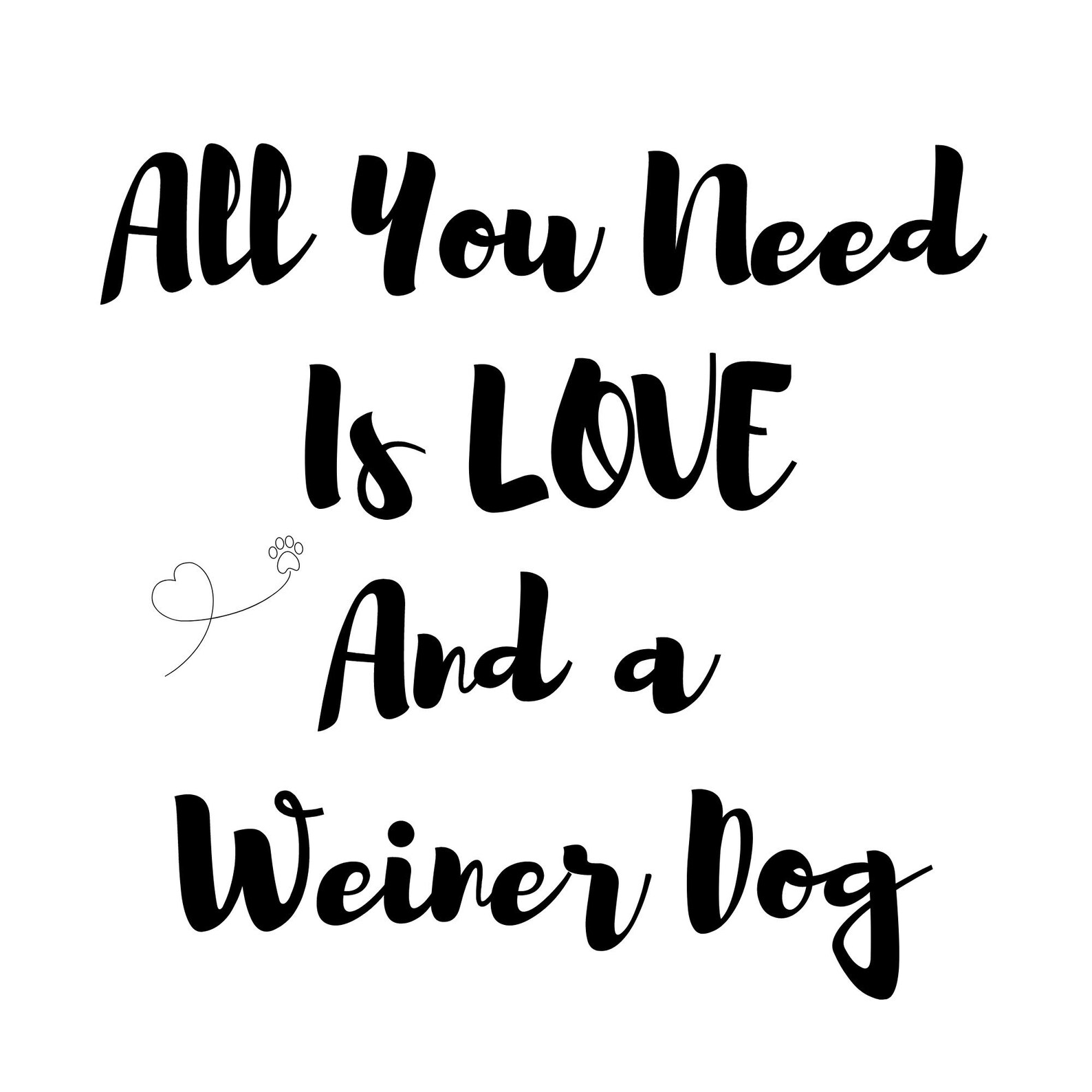 Dachshund SVG, Weiner Dog SVG, Weiner Dog Love Svg, Dachshund Clipart ...