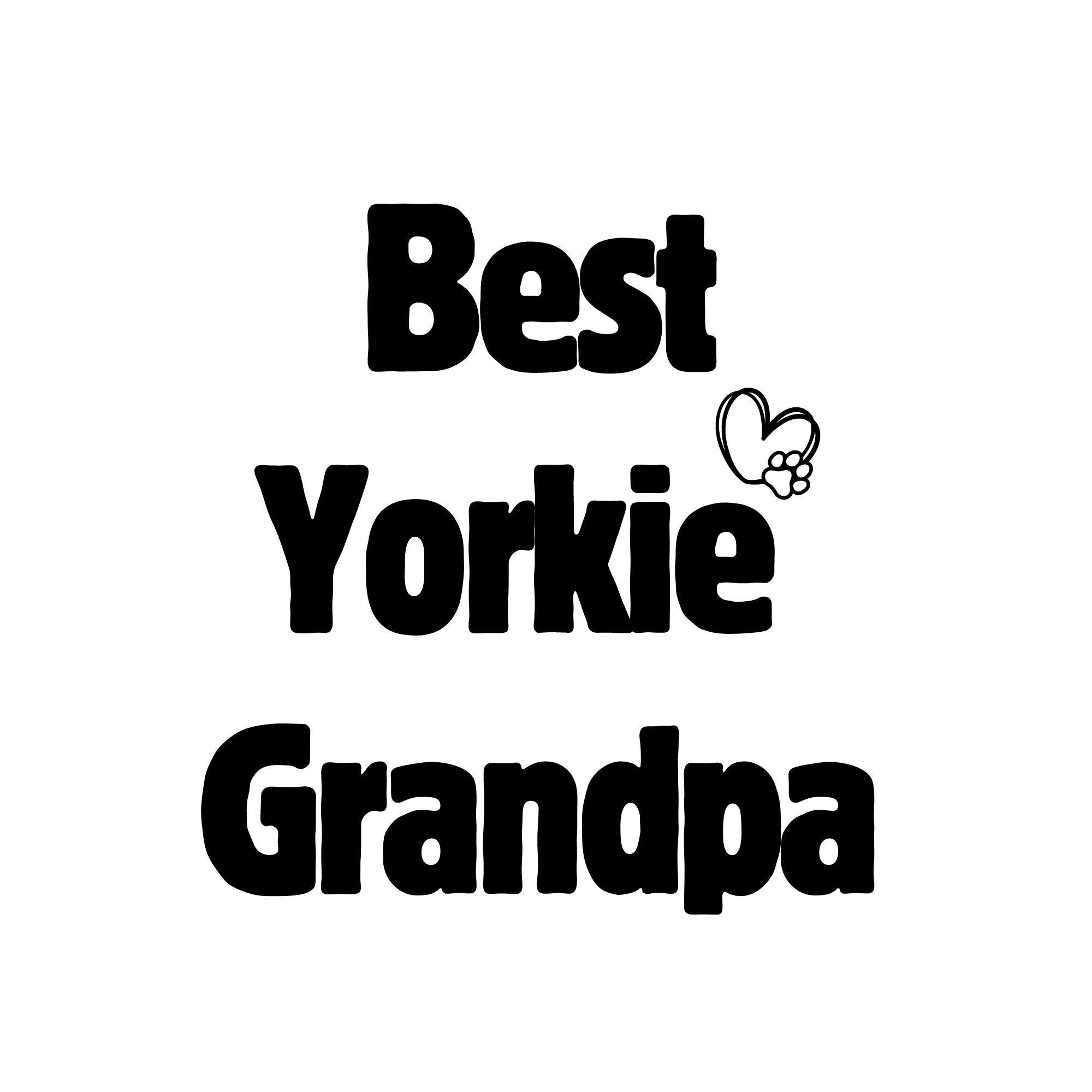Yorkie SVG, Yorkie Grandpa SVG, Yorkie Clipart, Teacup Terrier Svg ...