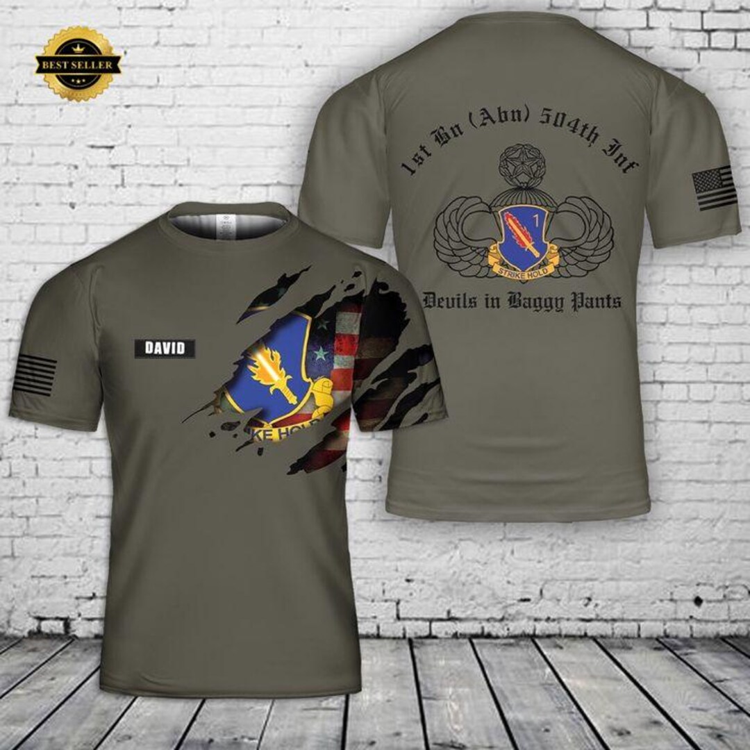 1st Battalion Airborne 504th Infantry T-shirt - Devils in Baggy Pants ...