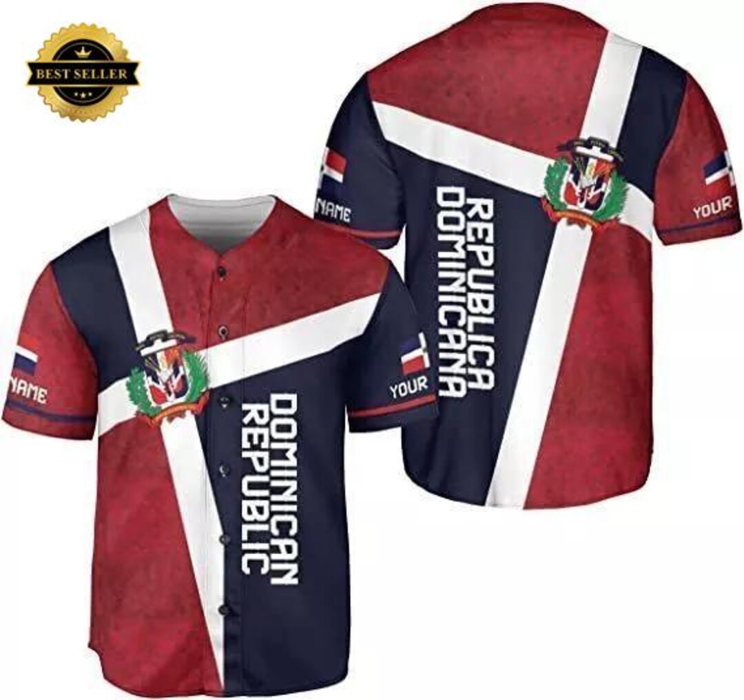 Personalized Dominican Republic 3D Baseball Shirt Halloween Gift - Etsy
