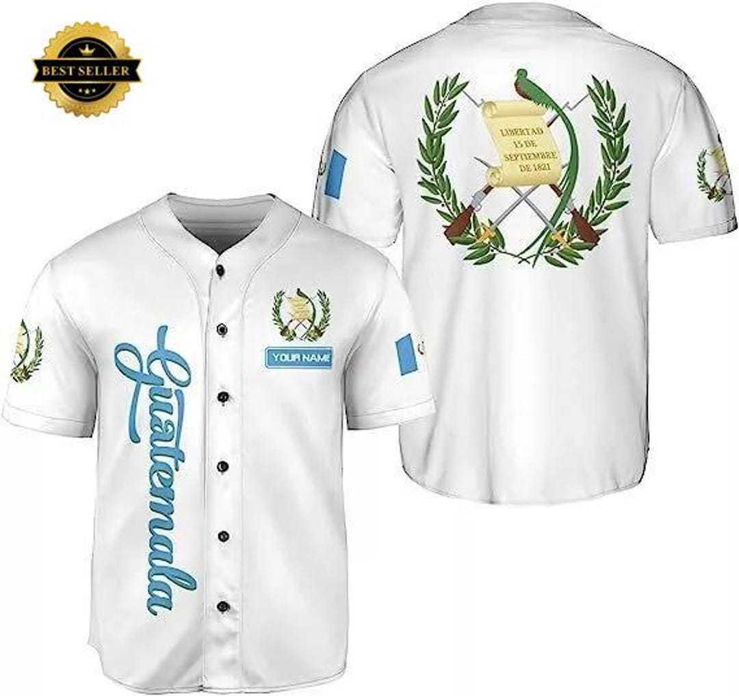 Personalized Guatemala Baseball Jersey Guatemalan Jersey for Men - Etsy