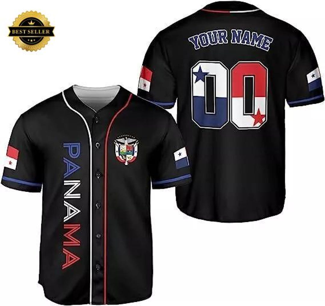 Personalized Panama Baseball Jersey Camisa Shirt, Panamanian Flag ...