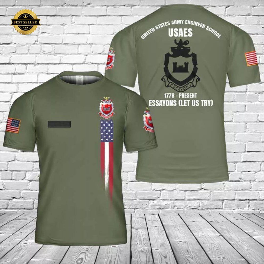 Custom USAES T-shirt - United States Army Engineer School "essayons ...