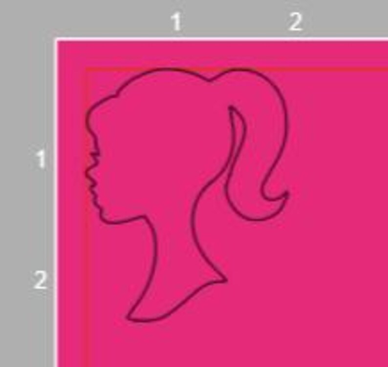 Barbie Head Decal - Etsy