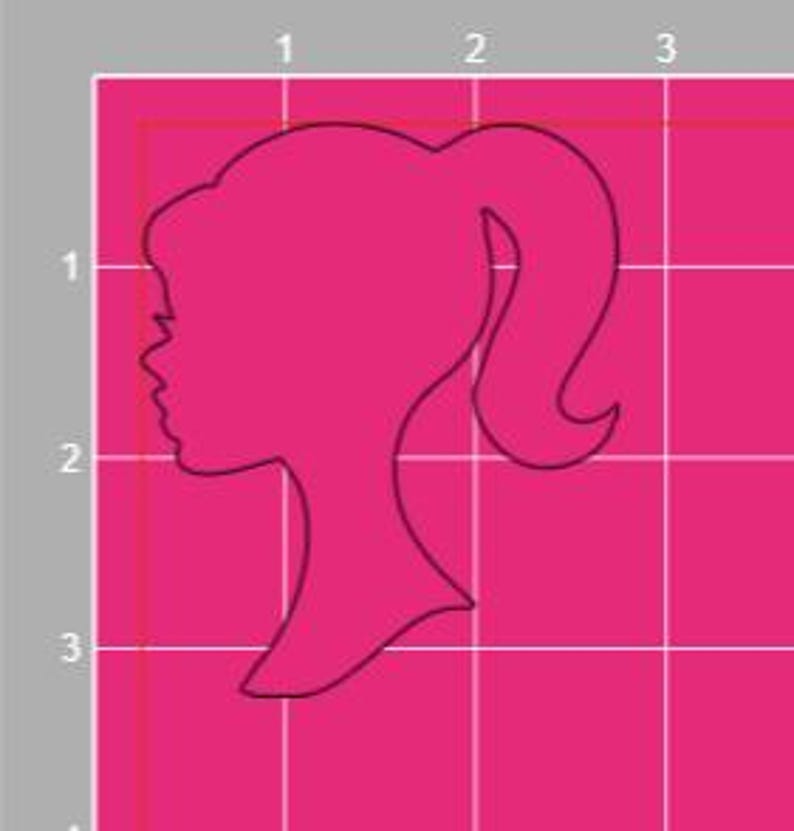 Barbie Head Decal - Etsy