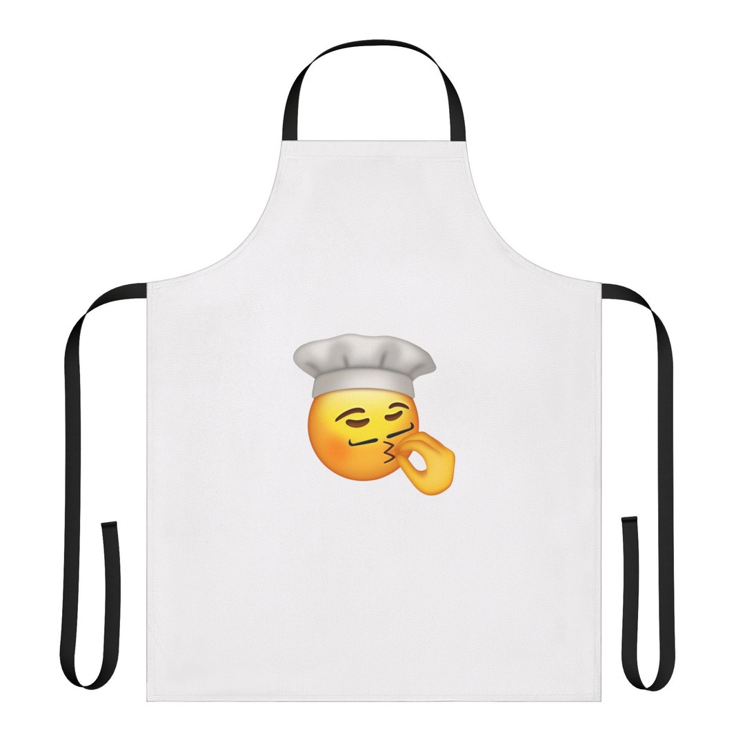 Emoji Chic: Stylish Aprons for Cooking Enthusiasts, 5-color Straps AOP ...