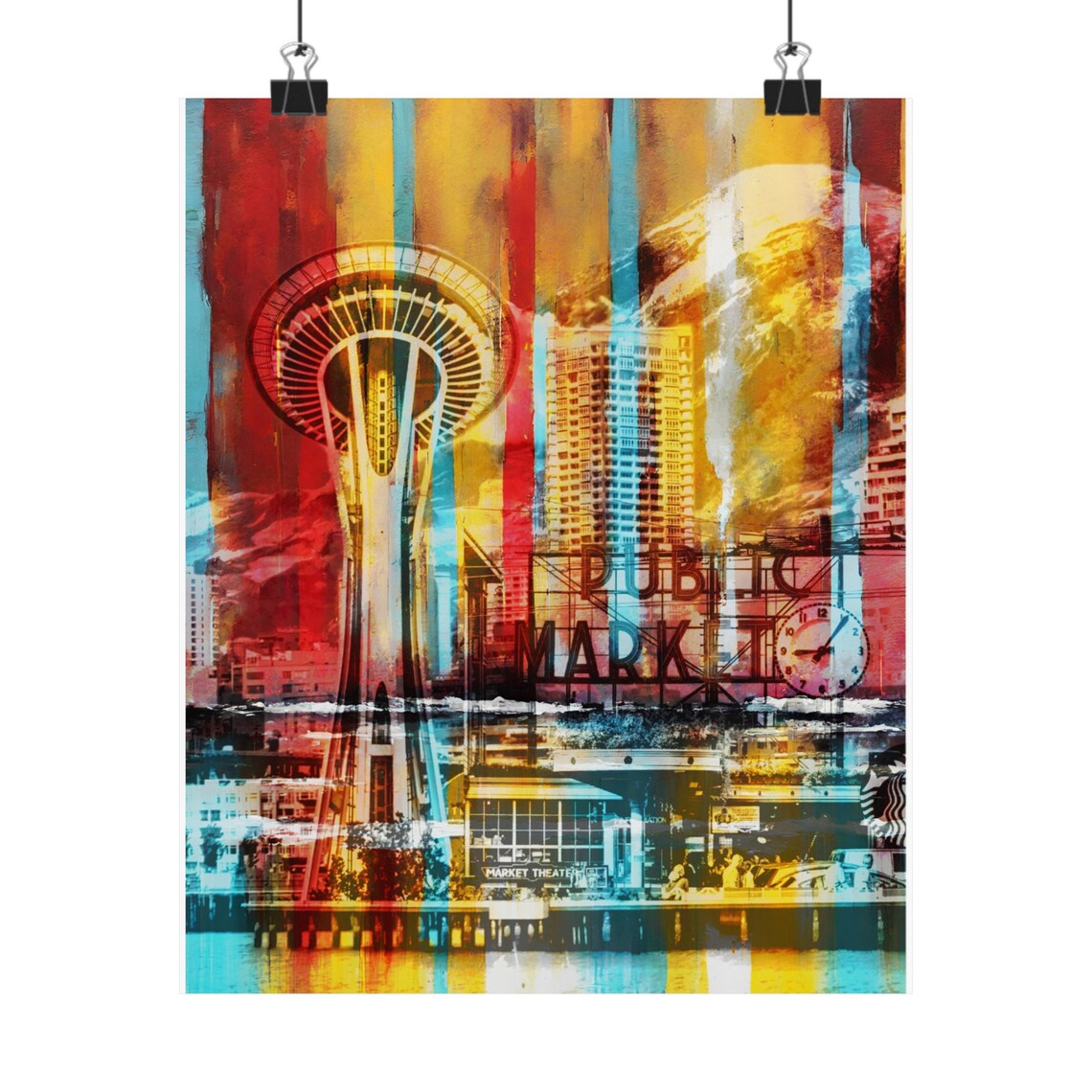 Seattle Poster - Etsy