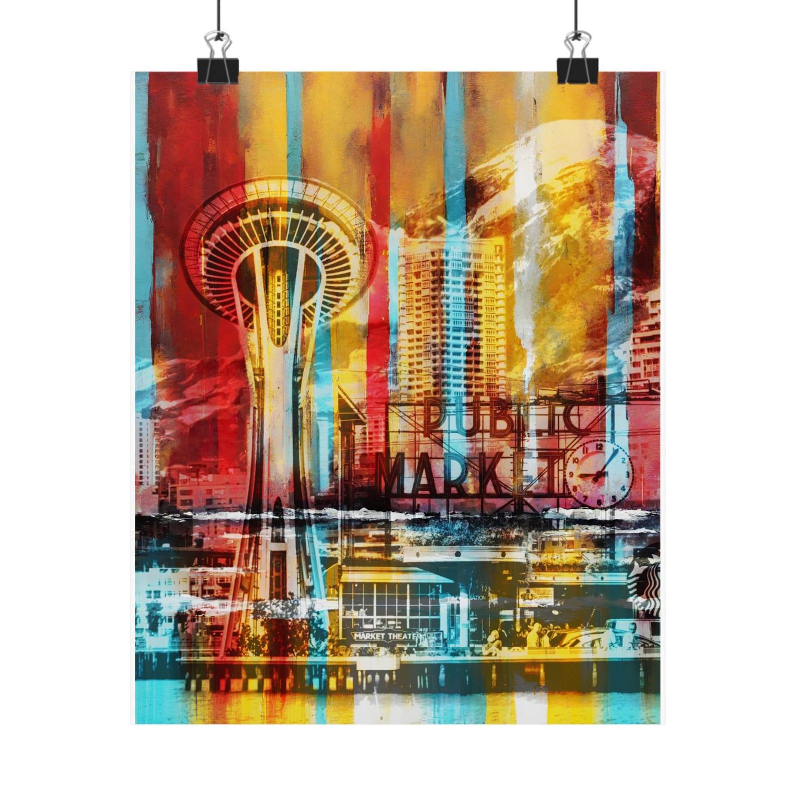 Seattle Poster - Etsy