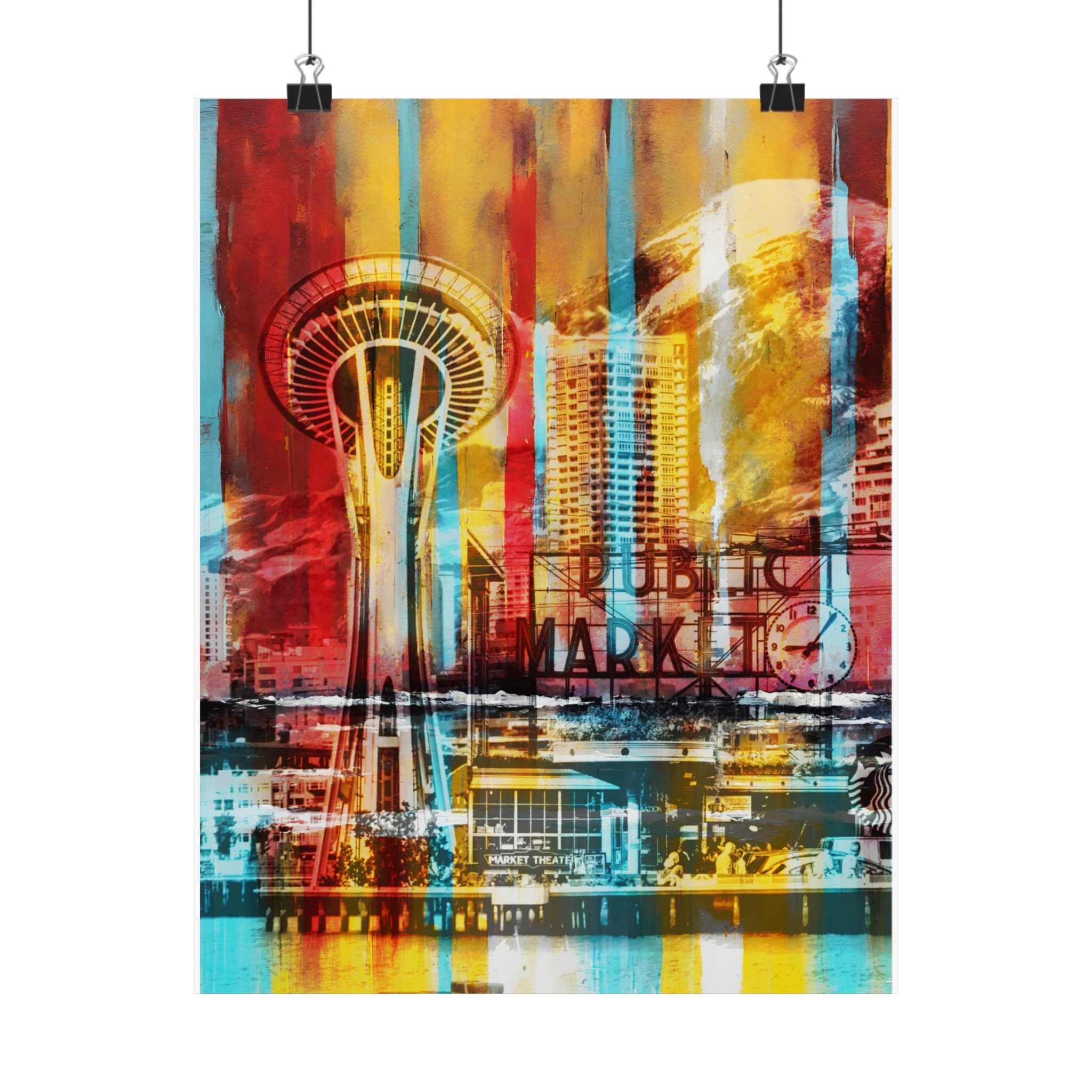 Seattle Poster - Etsy