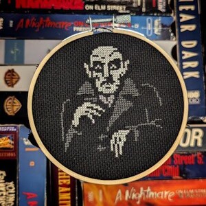 Mini Monsters Cross Stitch - the Icons of Horror Silver Screams Pattern ...