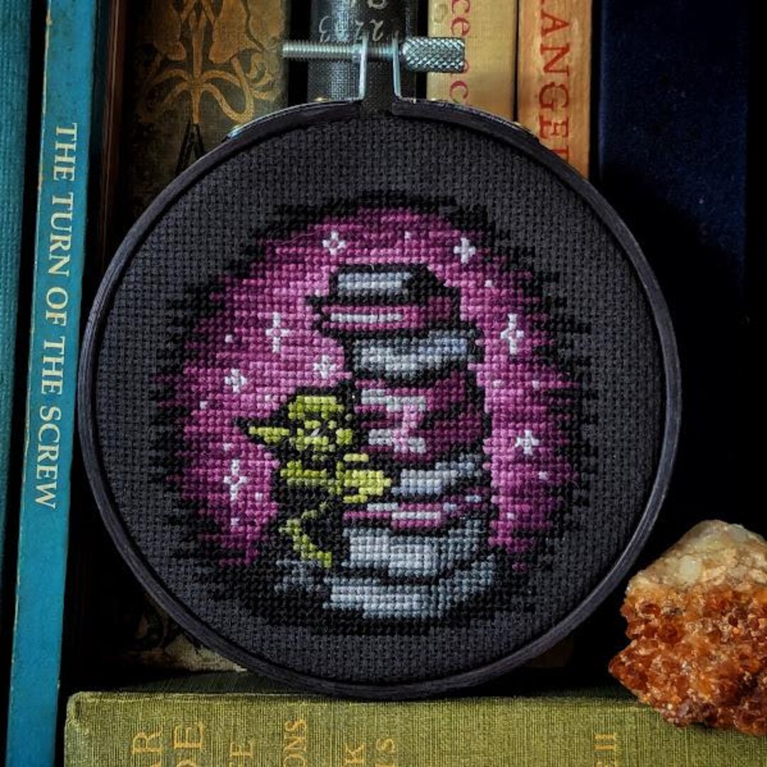 Mini Book GOBLIN Cross Stitch - an Eldritch Book Club Pattern - Instant ...