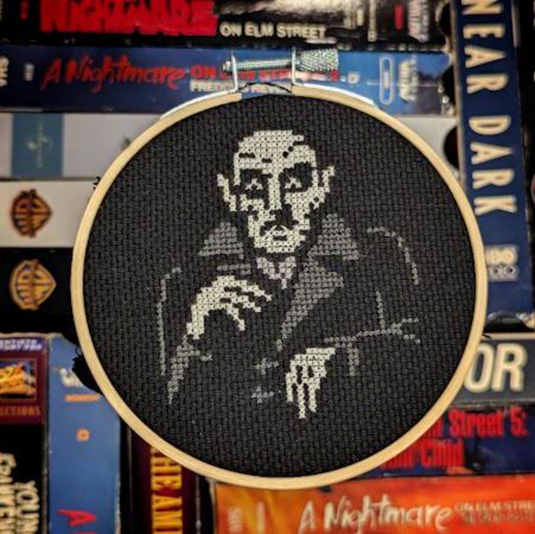 Mini Nosferatu - an Icons of Horror Silver Screams! Cross Stitch ...