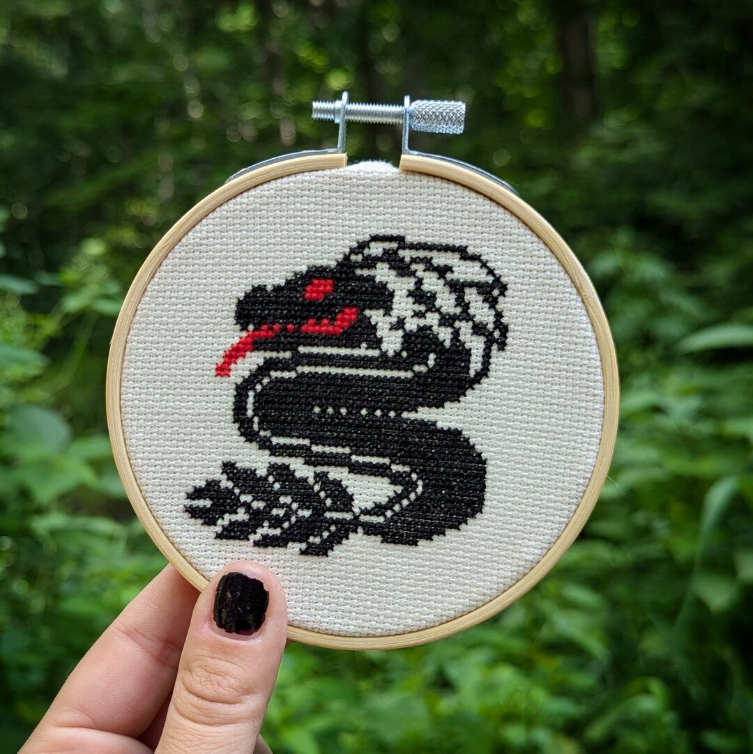 Mini Quetzalcoatl Cross Stitch Pattern - Cryptid Cross Stitch - Instant ...