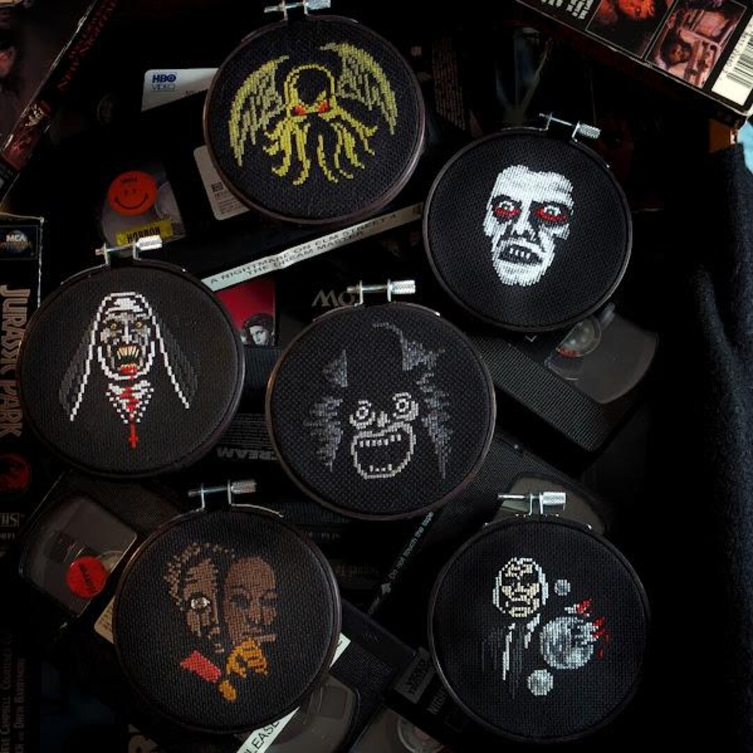 Mini EVIL ENTITIES Cross Stitch Pattern Collection (ft 6 Patterns ...