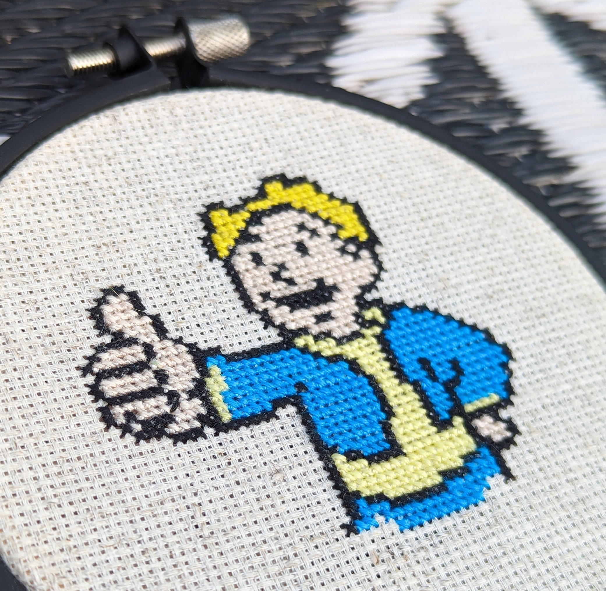 Vault Boy Cross Stitch Pattern (fallout) - Instant Download PDF - Etsy
