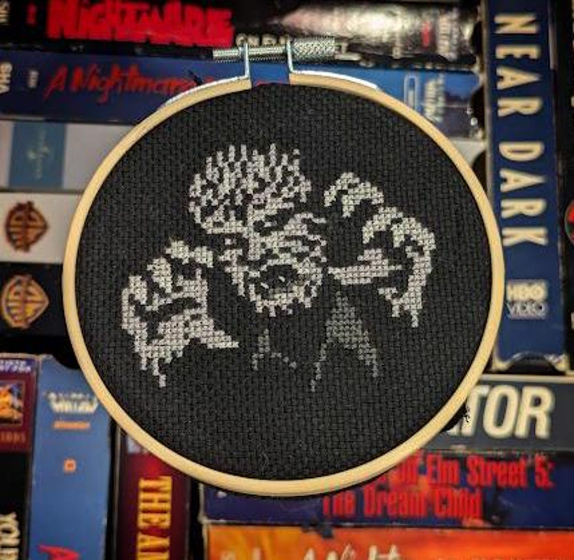 Mini Wolfman - an Icons of Horror Silver Screams! Cross Stitch Pattern ...