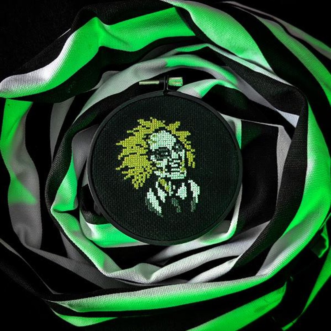 Mini BETELGEUSE Cross Stitch - an Icons of Horror BEETLEJUICE Pattern ...