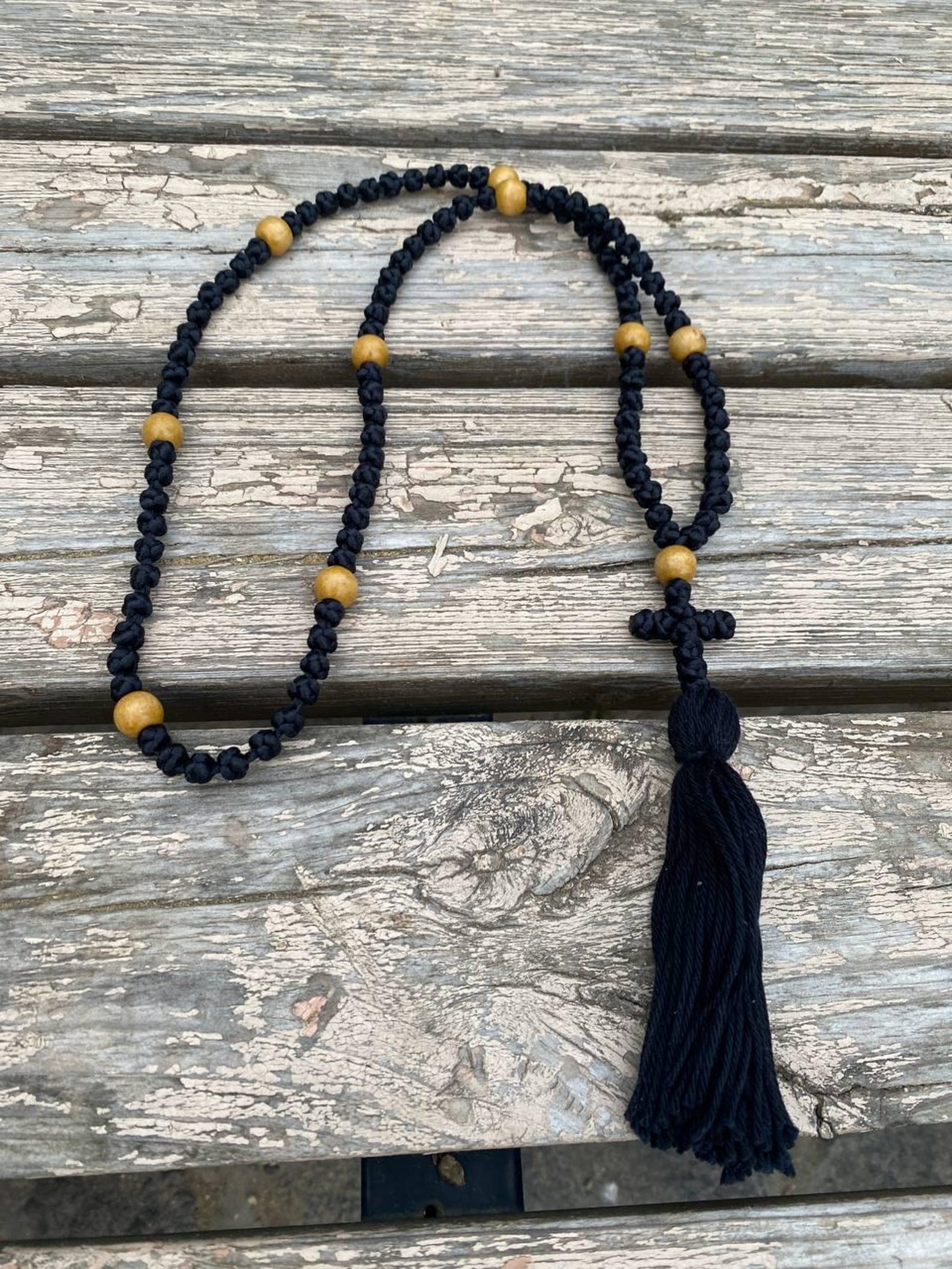 Handcrafted Greek Orthodox Prayer Rope, 100 Knot Komboskini Chotki ...