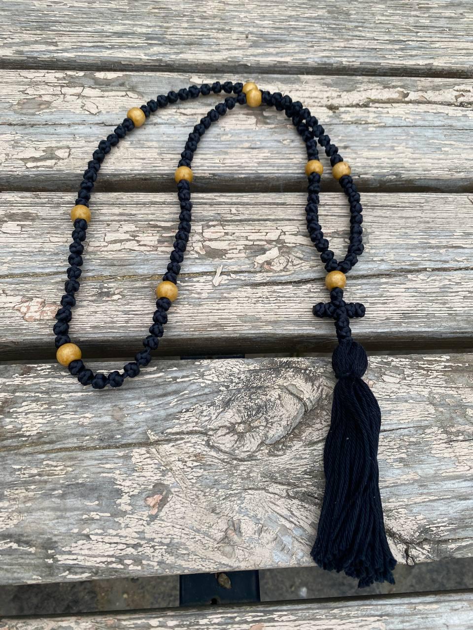 Handcrafted Greek Orthodox Prayer Rope, 100 Knot Komboskini Chotki ...