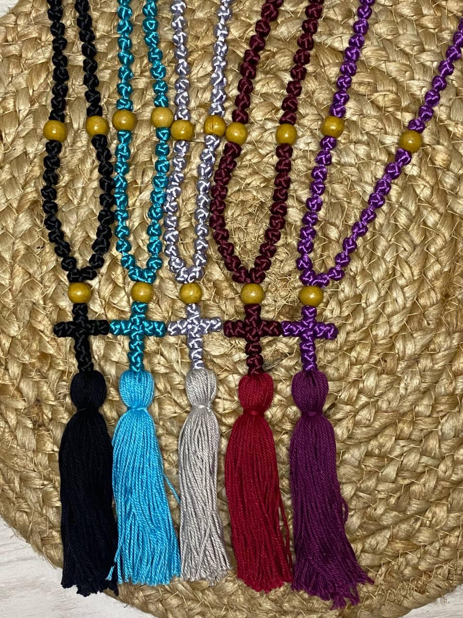 Handcrafted Greek Orthodox Prayer Rope, 100 Knot Komboskini Chotki ...