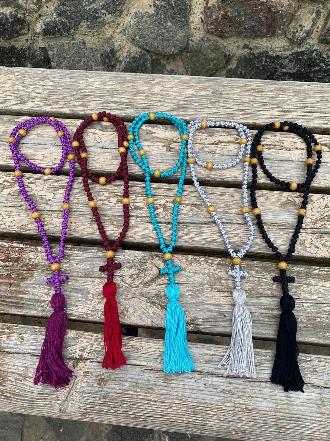 Handcrafted Greek Orthodox Prayer Rope, 100 Knot Komboskini Chotki ...