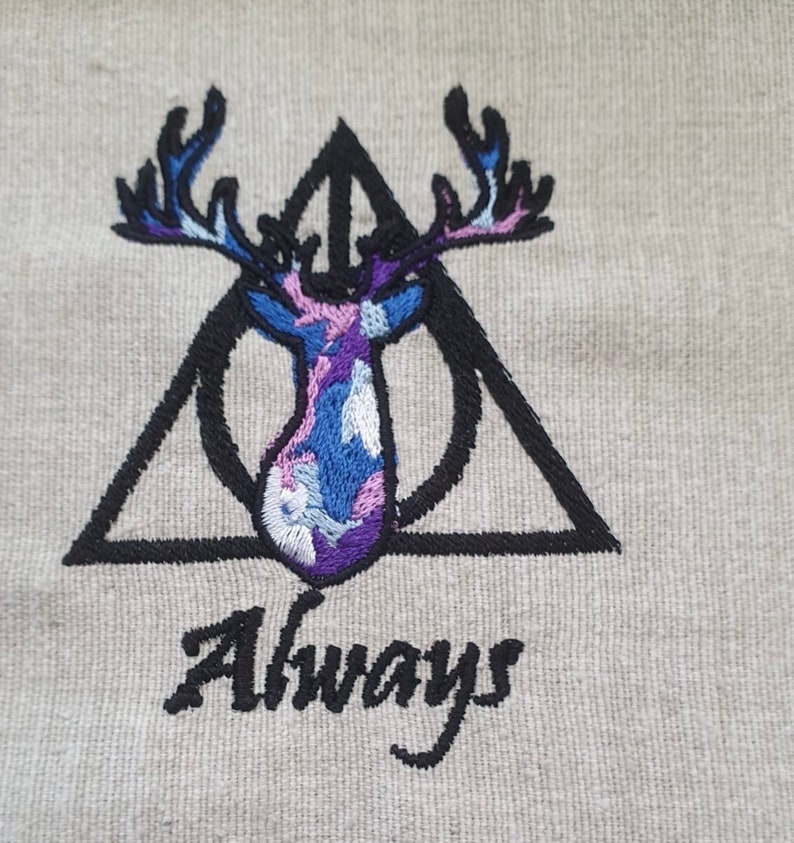 Wizard Deer Embroidery Design: HP Logo PES File (digital Download) - Etsy