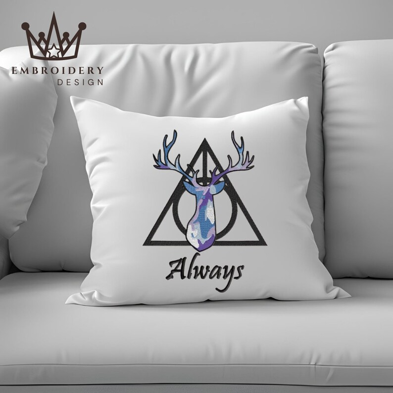 Wizard Deer Embroidery Design: HP Logo PES File (digital Download) - Etsy
