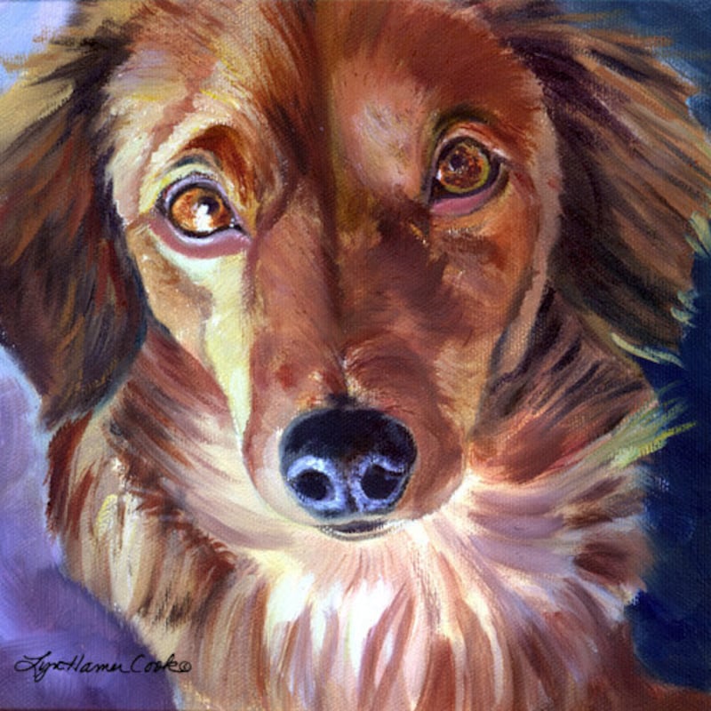 Doxie Painting - Etsy