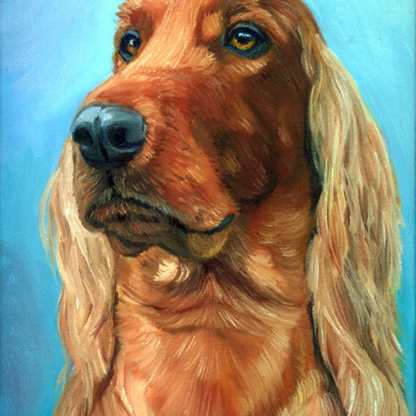 Irish Setter Art - Etsy