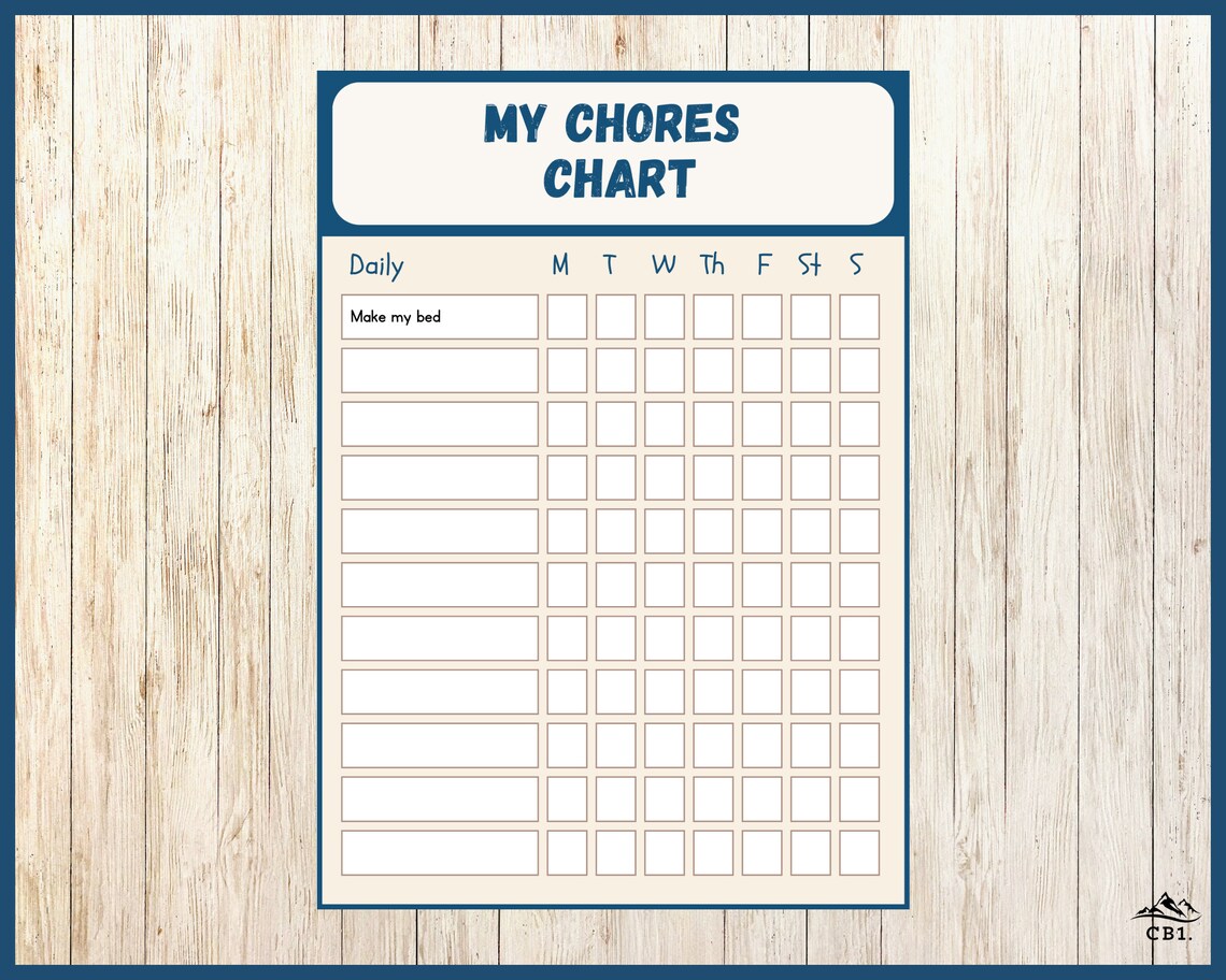 Behaviour and Chore Chart Behaviour Chart for Kids at Home Printable ...