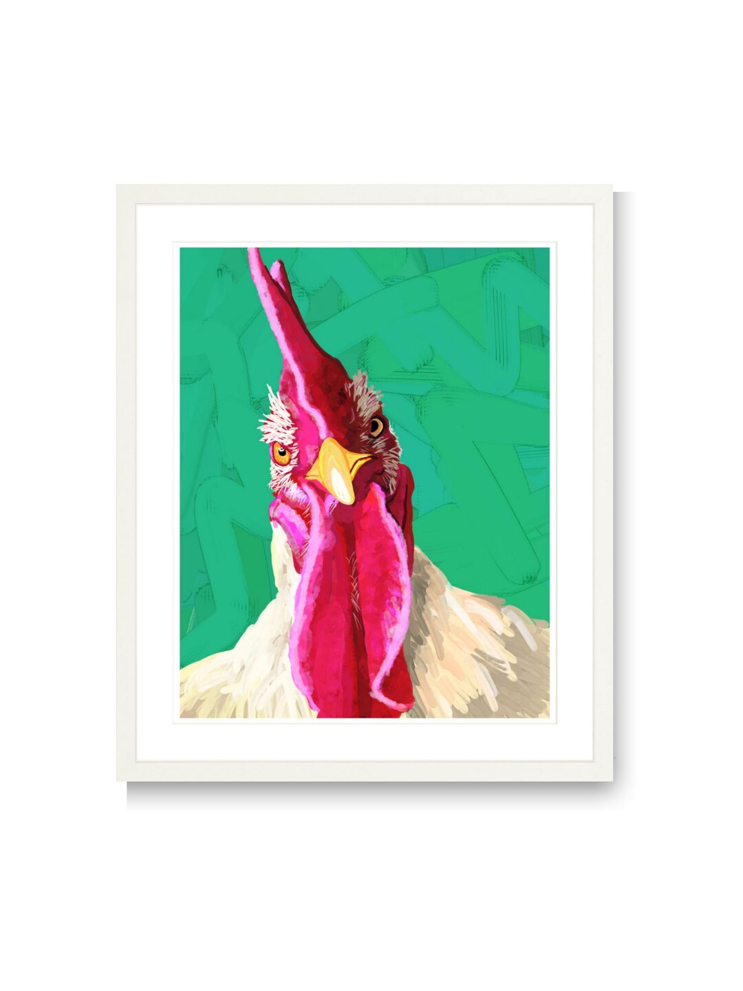 Judgy Chicken Fine Art Print - Etsy
