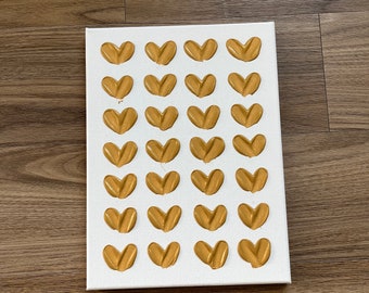 Hearts Acrylic Block Heart Art Birthday Gift Acrylic Block Art Acrylic ...