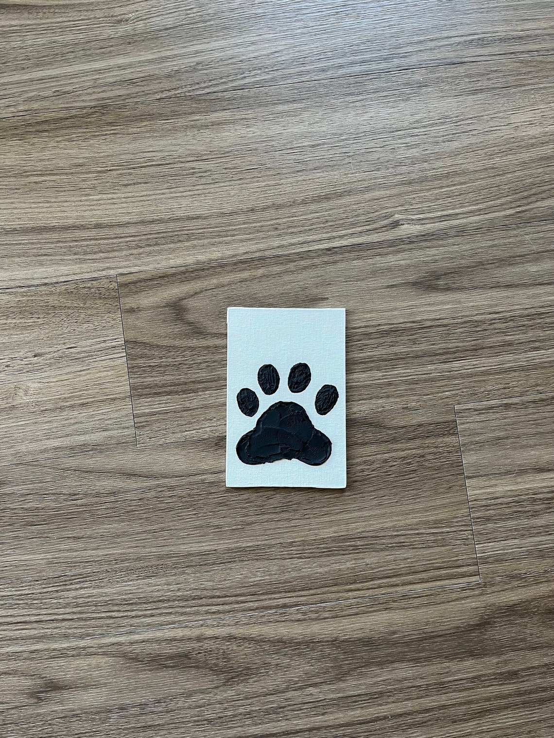 Textured Paw Print Acrylic Painting - Etsy