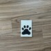 Textured Paw Print Acrylic Painting - Etsy