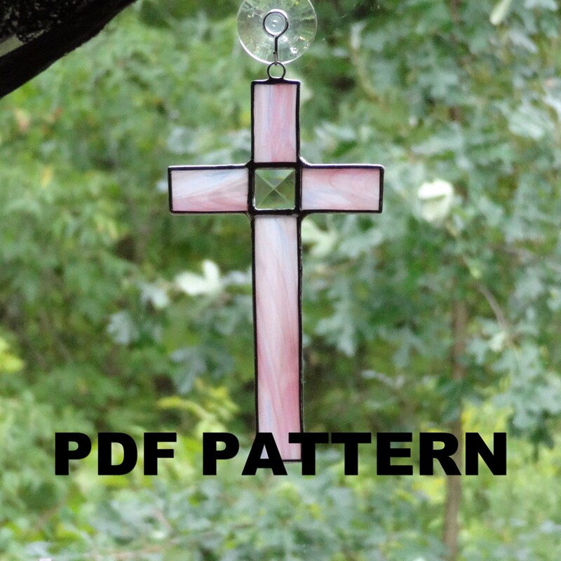 Stained Glass Patterns Cross Pattern - Etsy