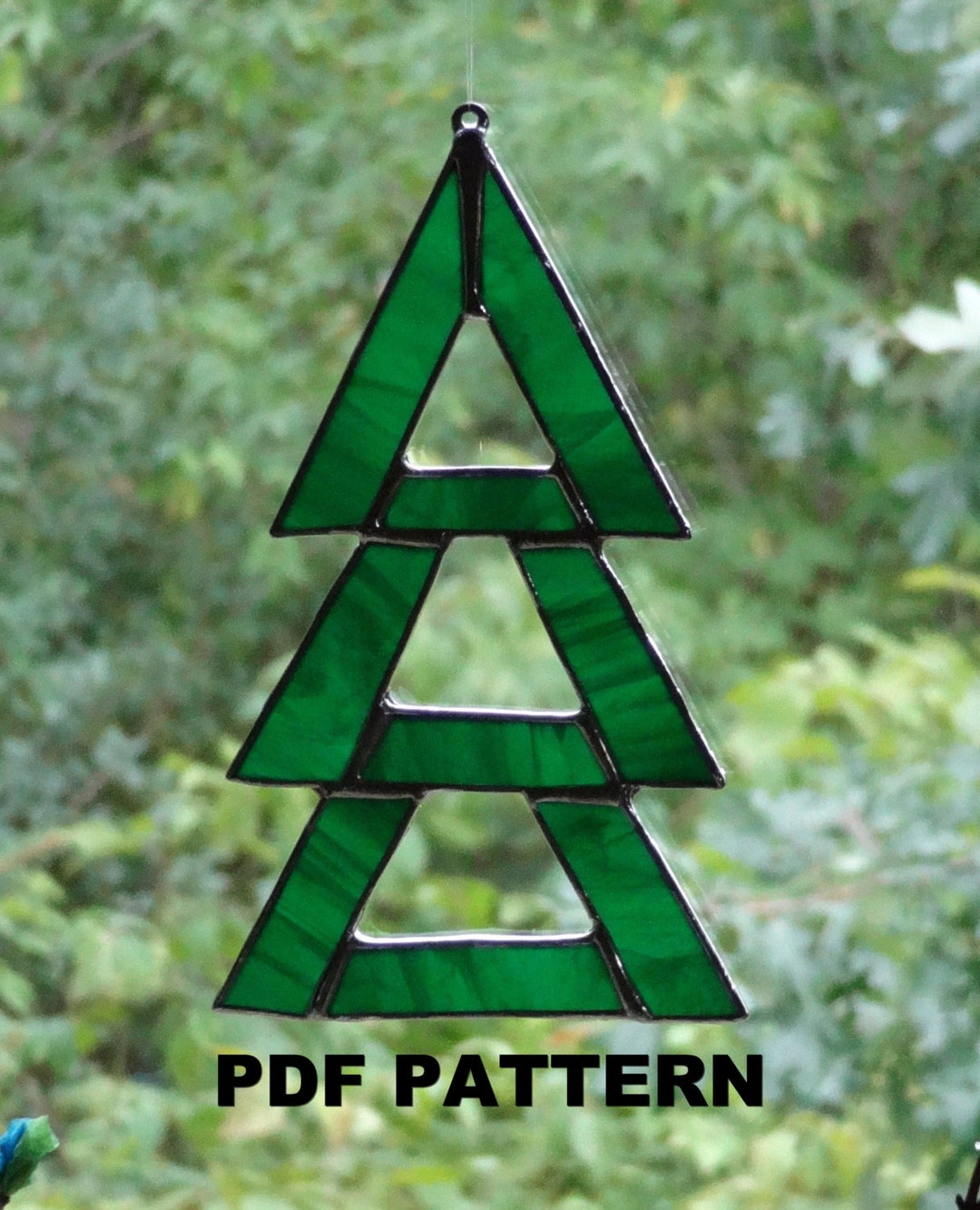 Stained Glass PATTERN, PDF, "evergreen Tree" - Etsy